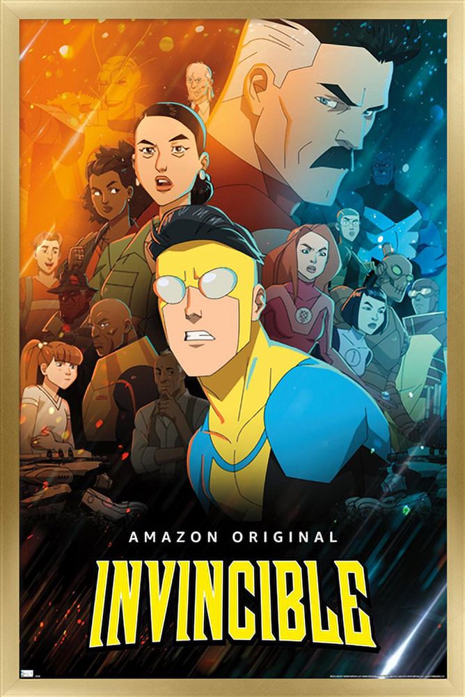 Invincible - Group One Sheet Wall Poster, 22.375" x 34" Framed ...