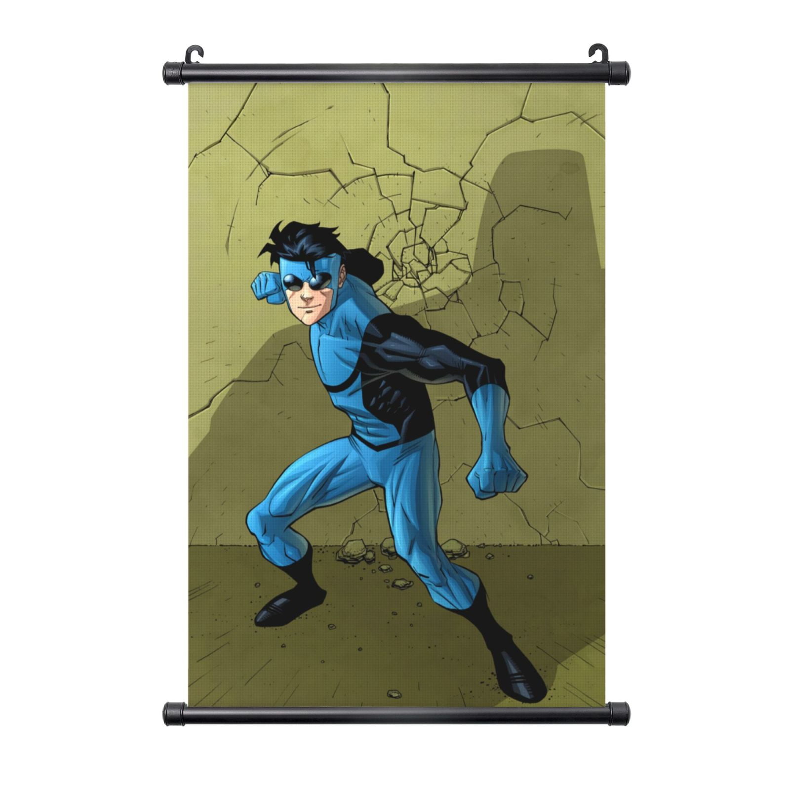 Invincible Hanging Poster Plastic Shaft Canvas Wall Hanging Banner Wall ...