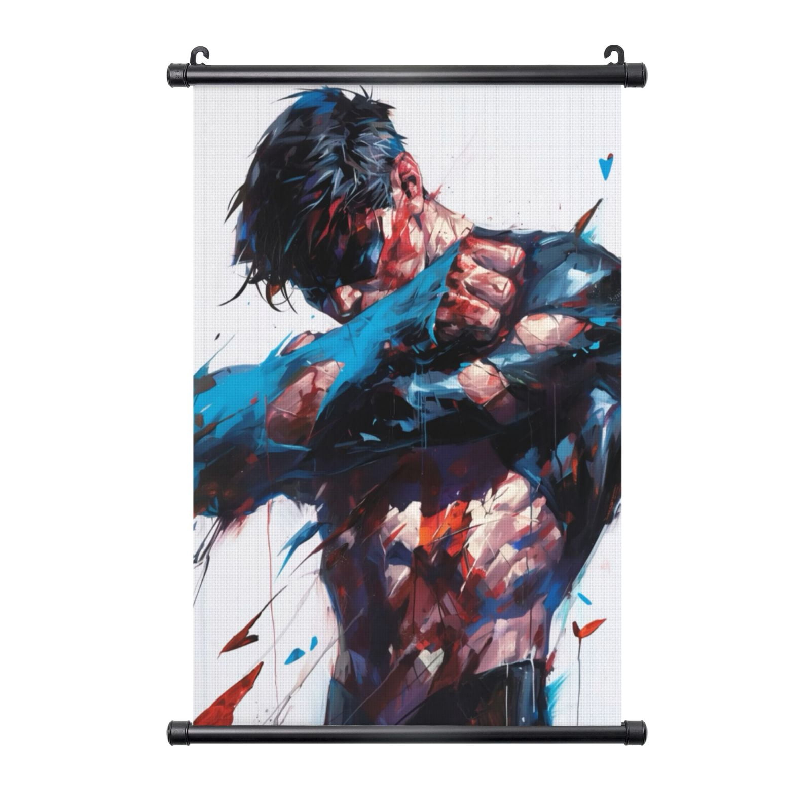 Invincible Hanging Poster Plastic Shaft Canvas Wall Hanging Banner Wall ...