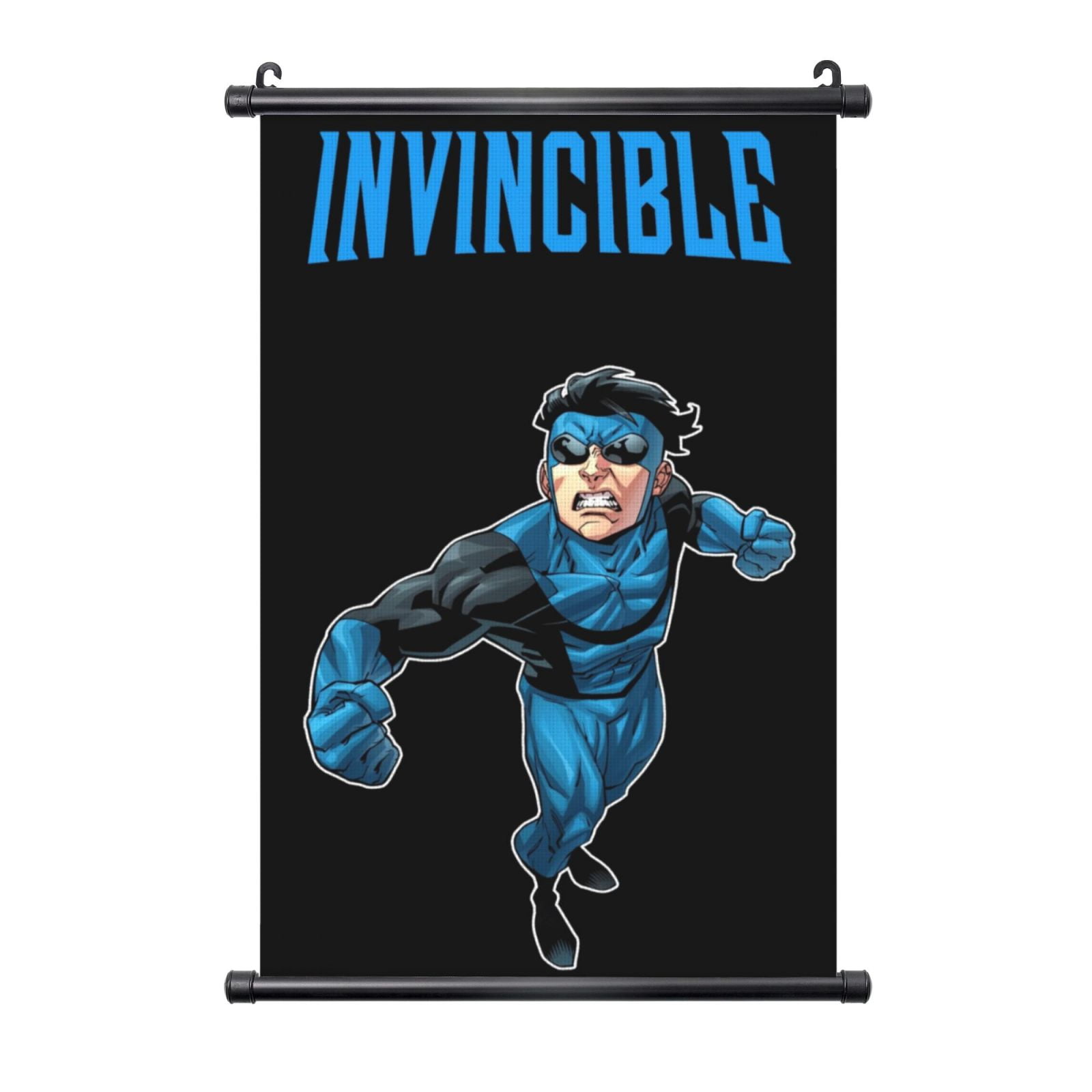 Invincible Hanging Poster Plastic Shaft Canvas Wall Hanging Banner Wall ...