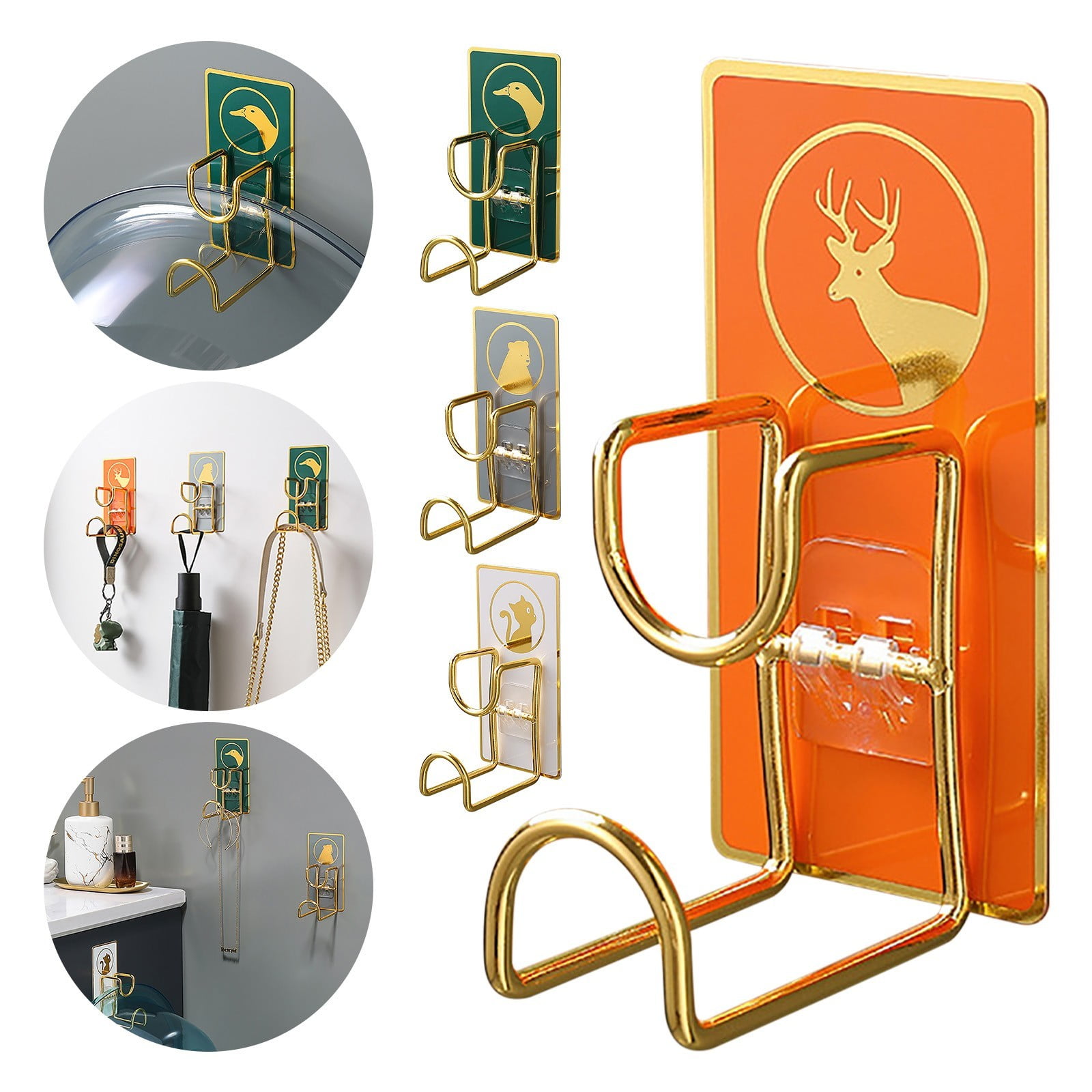 Invincible Hook-free Towel Rack Traceless Hook Free Punch Kitchen ...