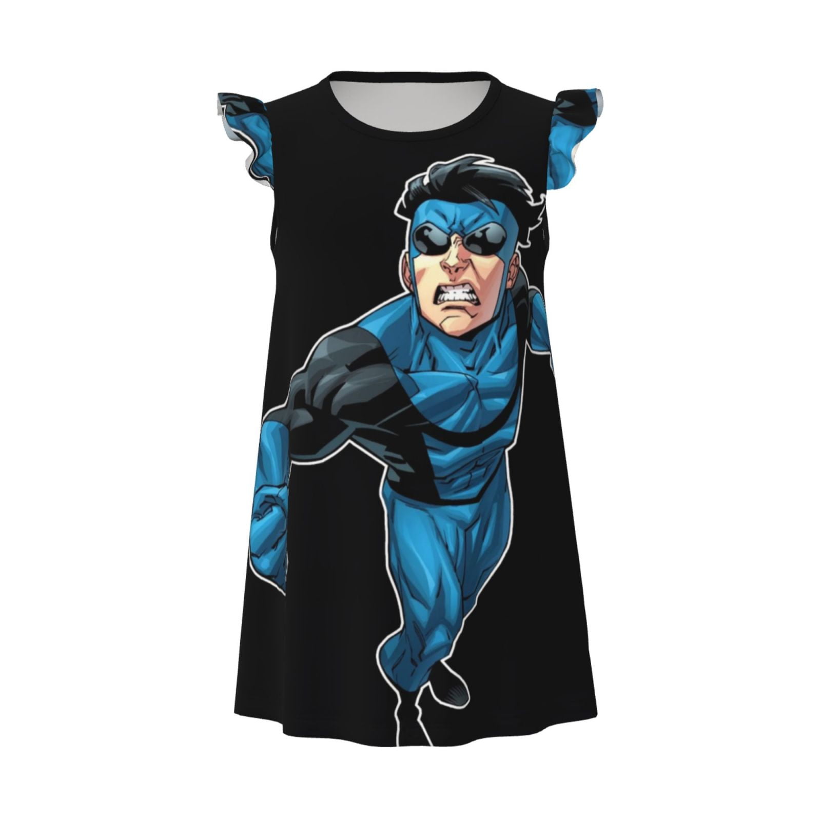 Invincible Little Girls Nightgowns Soft Flutter Sleeve Night Dress ...