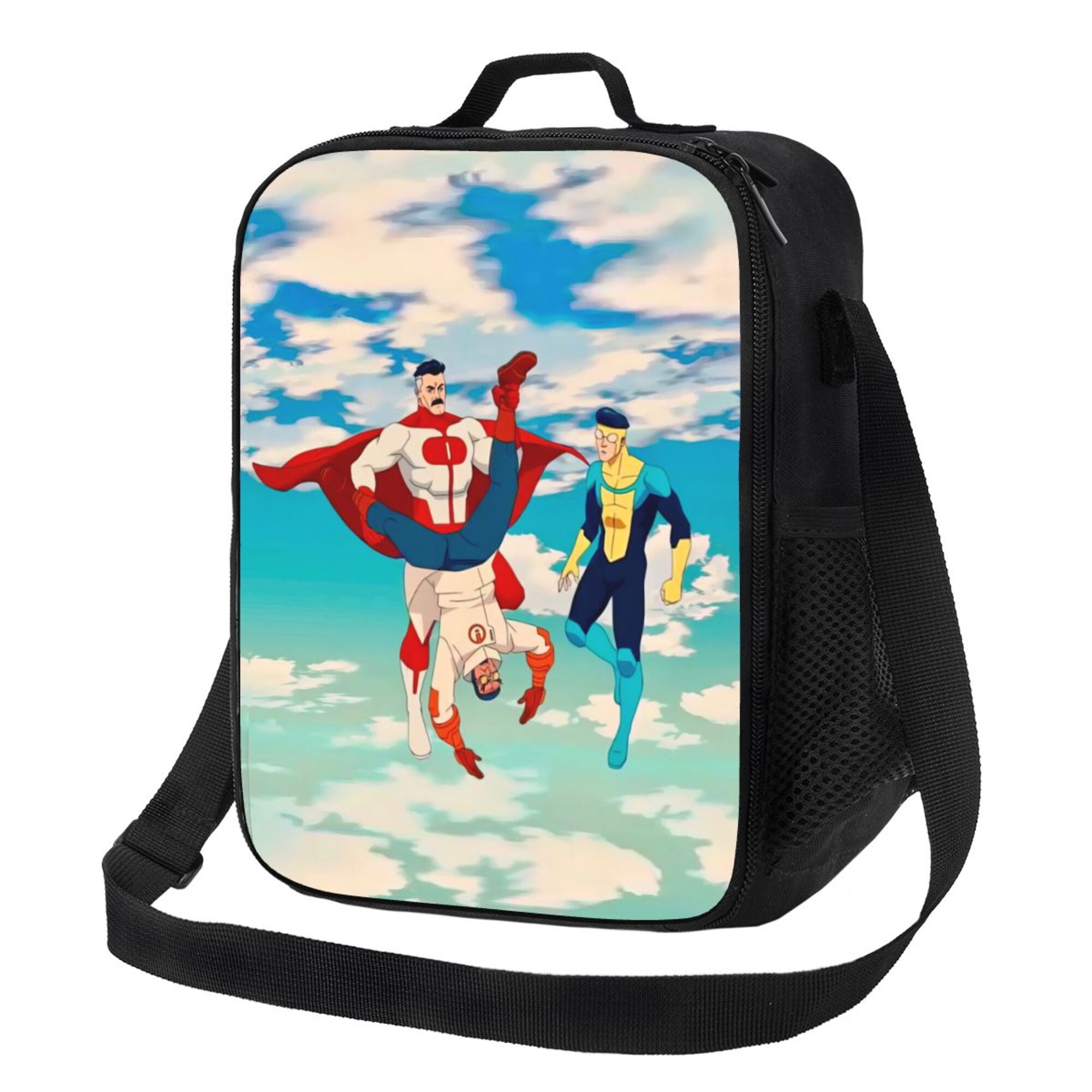 Invincible Lunch Bag, Insulated Shoulder Lunch Box Reusable Tote Bag ...