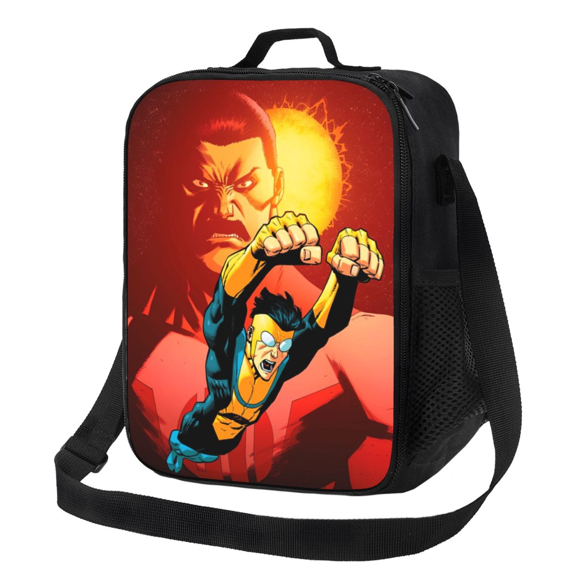 Invincible Lunch Bag, Insulated Shoulder Lunch Box Reusable Tote Bag ...