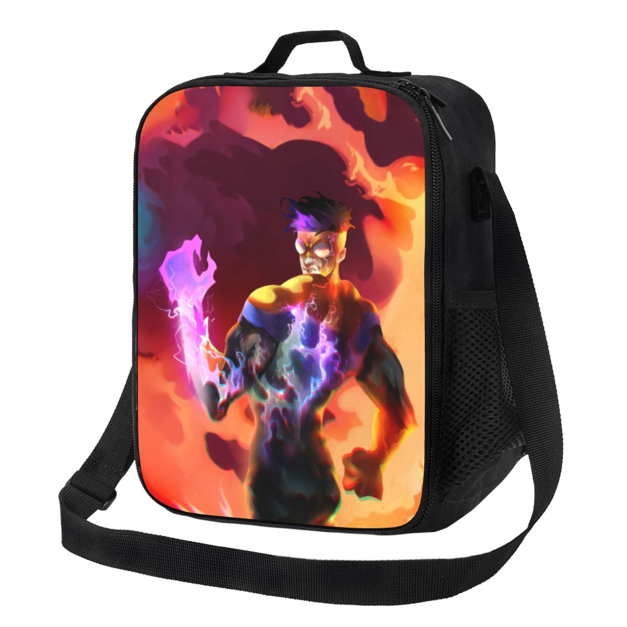 Invincible Lunch Bag, Insulated Shoulder Lunch Box Reusable Tote Bag ...