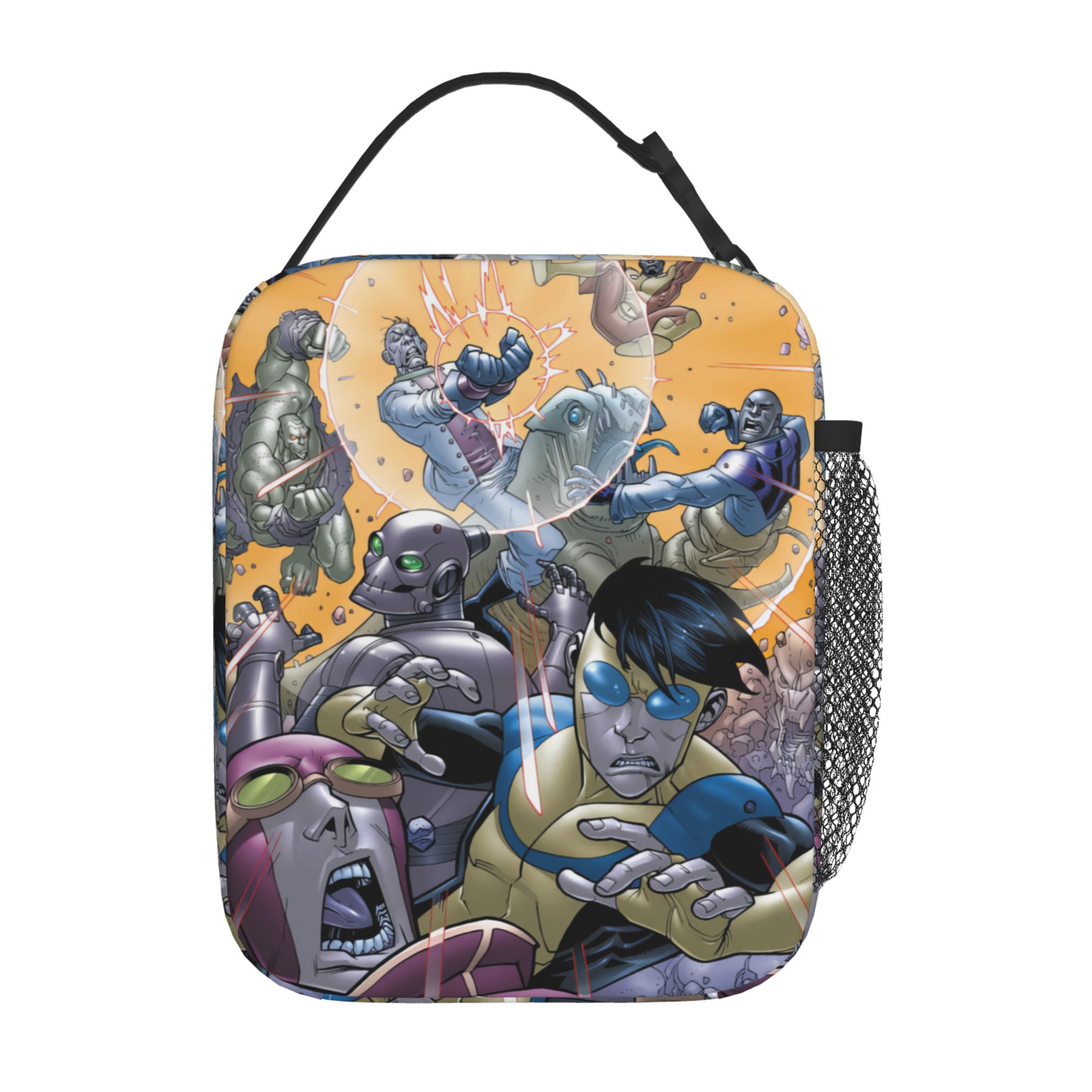 Invincible Lunch Bag, Portable Hand-held Pack Bento Bag Insulated Lunch ...
