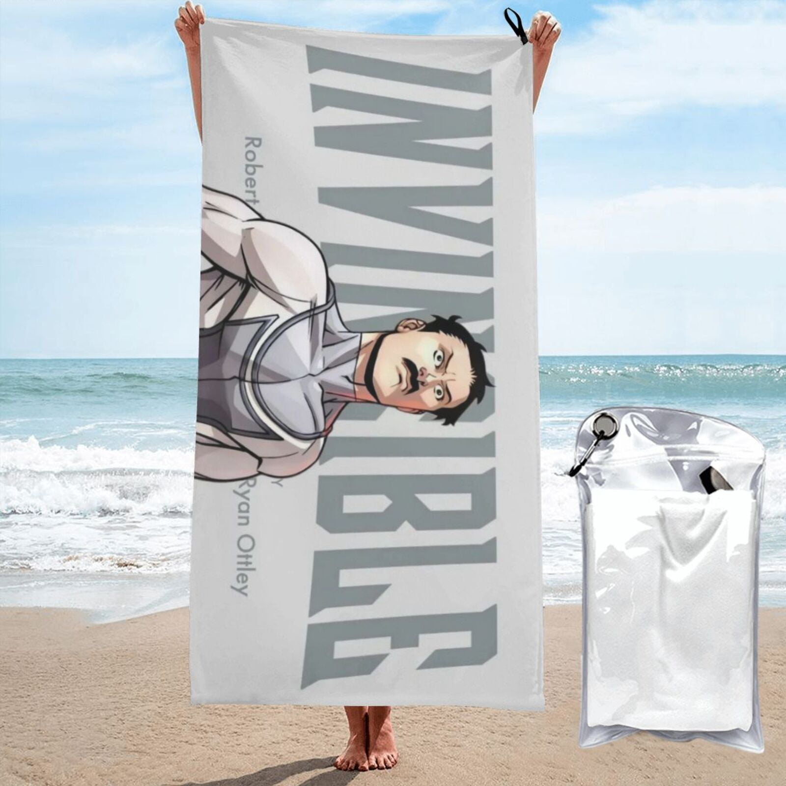 Invincible Microfiber Large Beach Towels Quick Dry Absorbent Sand Free ...