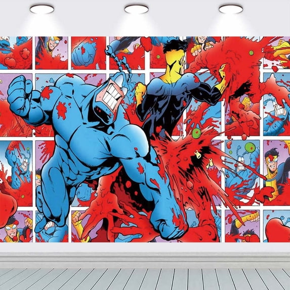 Invincible Party Supplies Backdrop Banner Poster Birthday Decorations ...