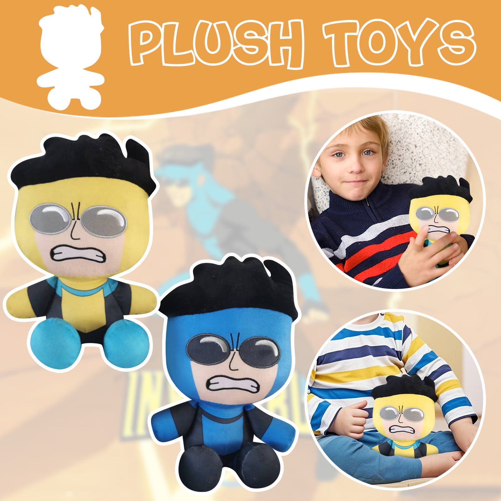 Invincible Plush Toys Mark Grayson Stuffed Doll, Superhero Series ...