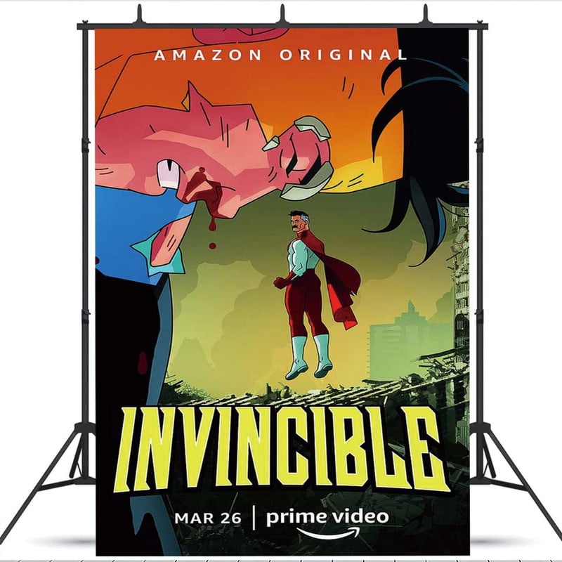 Invincible Poster Backdrop Banner Party Supplies Birthday Decorations ...