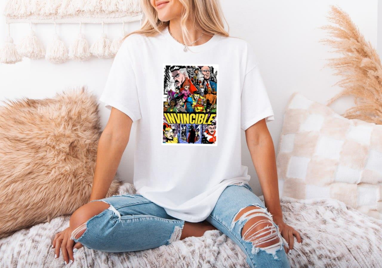 Invincible Poster Manga Style Shirt, Sweatshirt, Hoodie Step Up Your ...