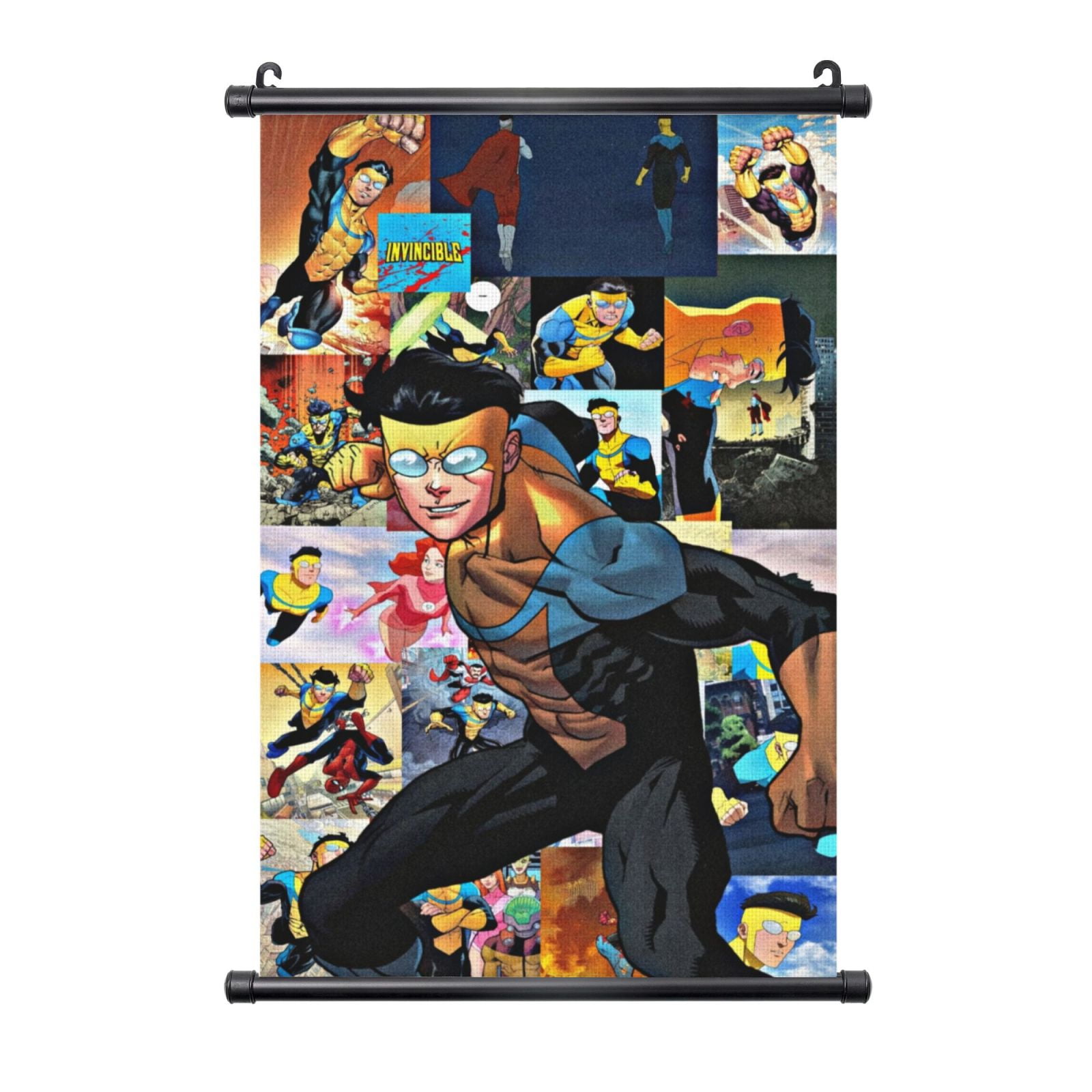 Invincible Posters Wall Hanging Black Plastic Shaft Poster Wall Art ...