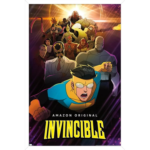 Invincible - Purple One Sheet Wall Poster, 14.725" x 22.375" Framed ...