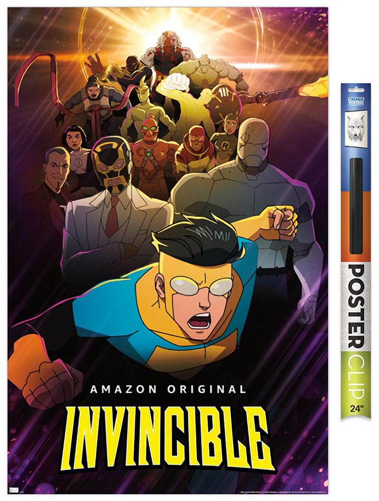 Invincible - Purple One Sheet Wall Poster, 22.375" x 34" - Walmart.com