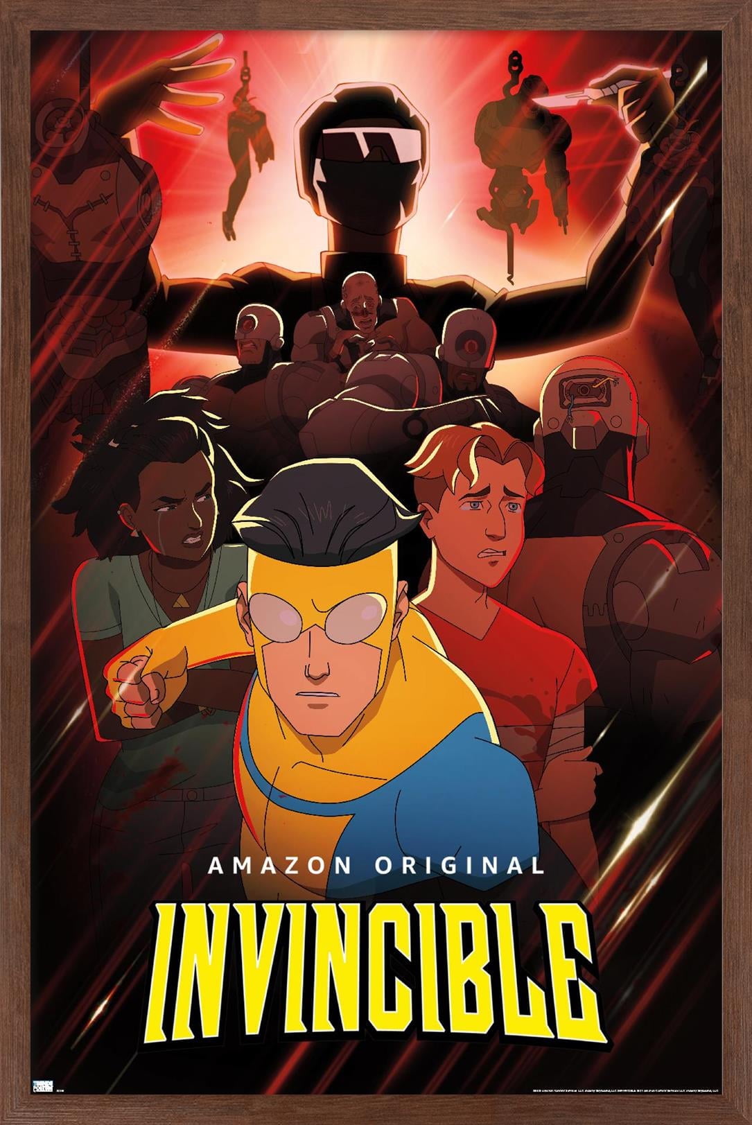 Invincible - Red One Sheet Wall Poster, 14.725" x 22.375" Framed ...