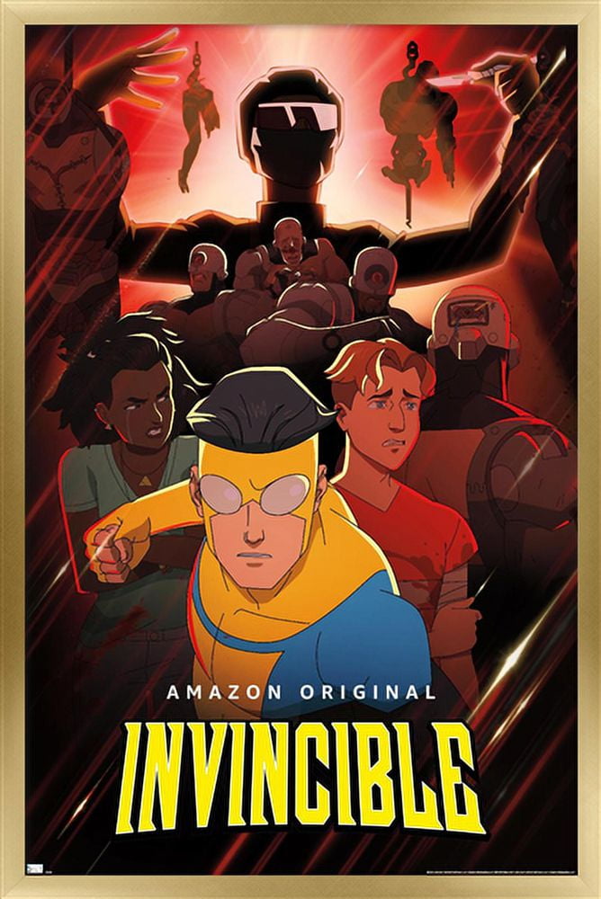 Invincible - Red One Sheet Wall Poster, 14.725" x 22.375" Framed ...