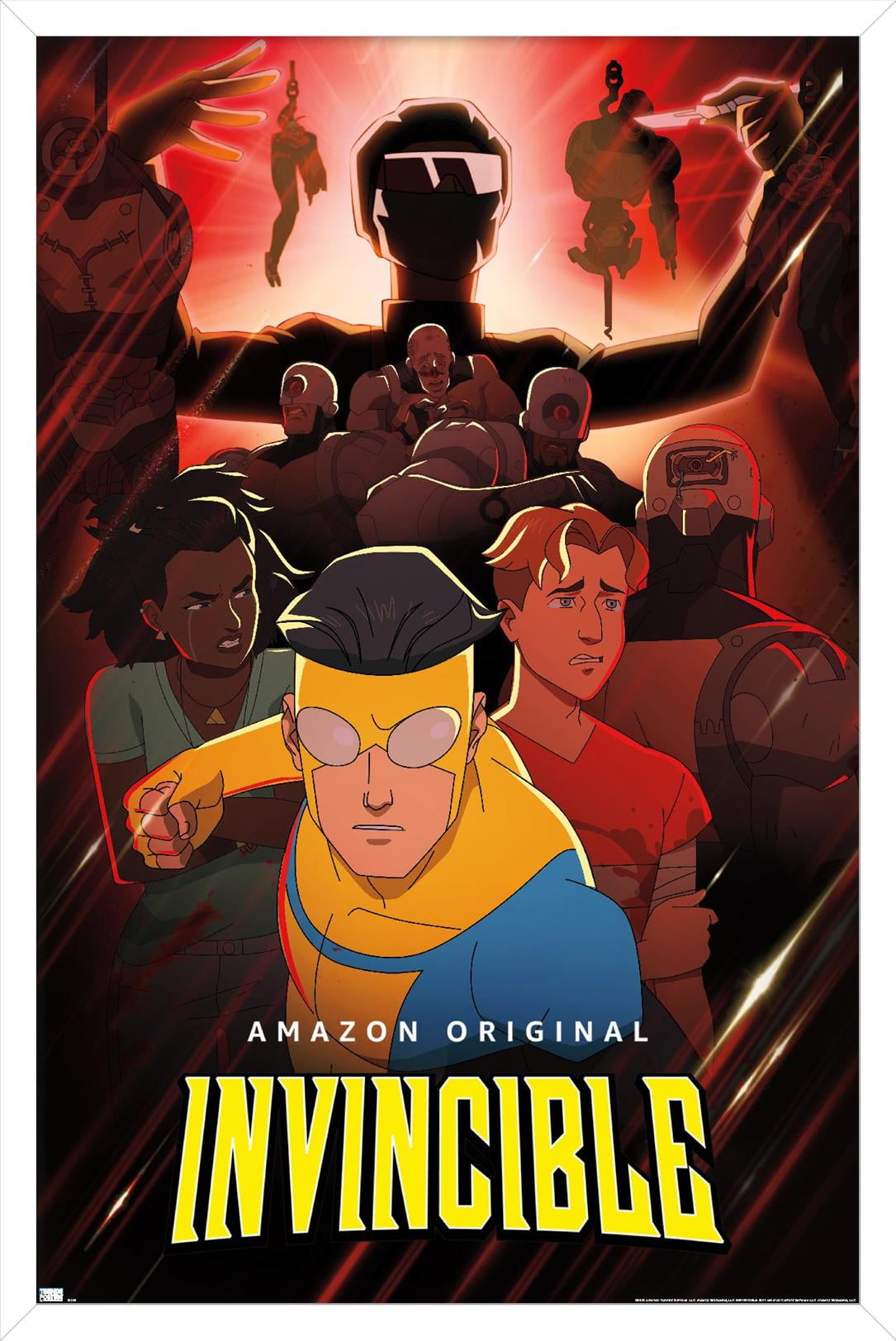 Invincible - Red One Sheet Wall Poster, 14.725" x 22.375" Framed ...