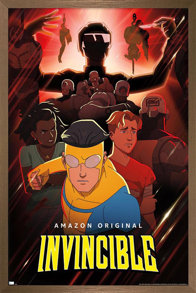 Invincible - Red One Sheet Wall Poster, 14.725" x 22.375" Framed ...