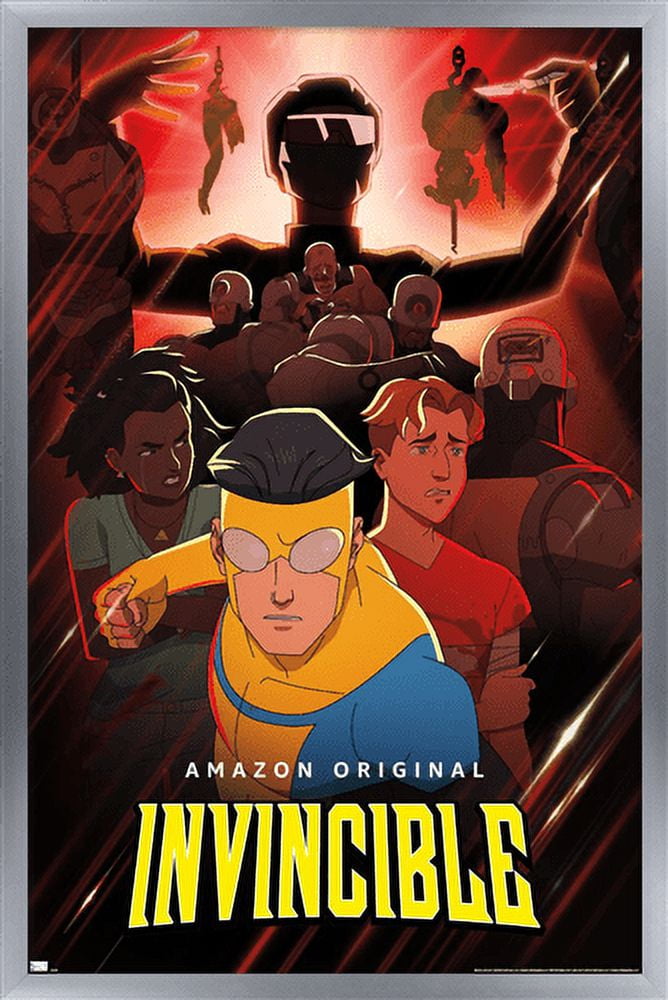 Invincible - Red One Sheet Wall Poster, 22.375" x 34" Framed - Walmart.com