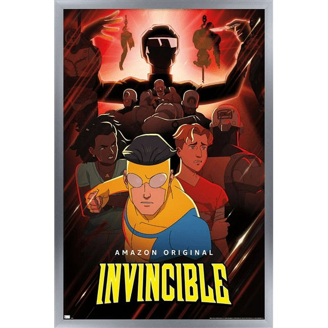 Invincible - Red One Sheet Wall Poster, 22.375" x 34" Framed - Walmart.com