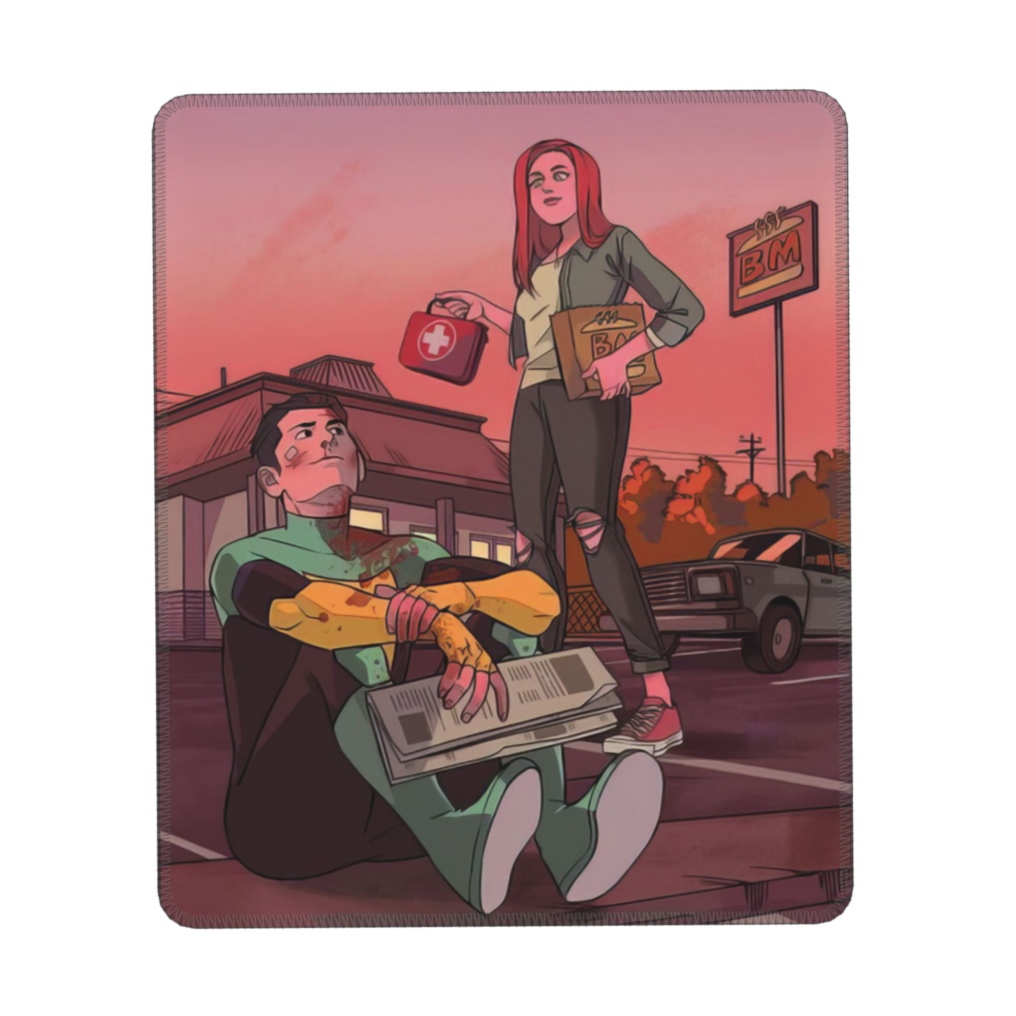Invincible Rubber Lock Edge Mouse Pad (Vertical) Office Mouse Pad Home ...