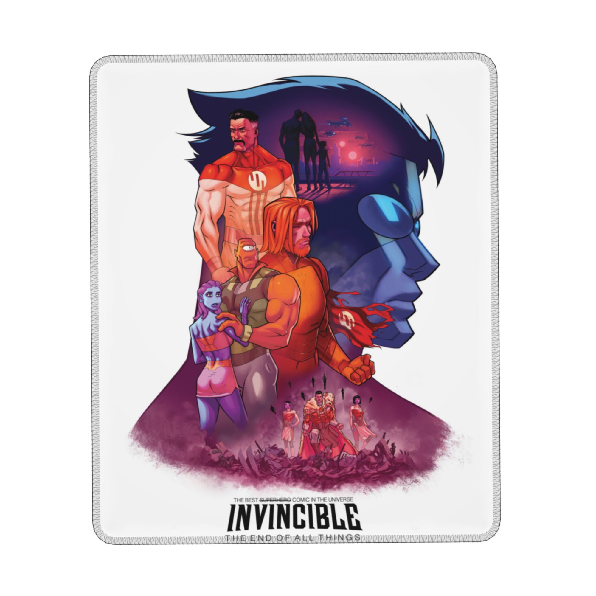 Invincible Rubber Lock Edge Mouse Pad (Vertical) Office Mouse Pad Home ...