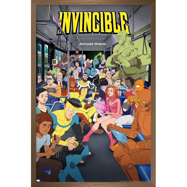 Invincible: Season 2 - Bus One Sheet Wall Poster, 22.375" x 34" Framed ...
