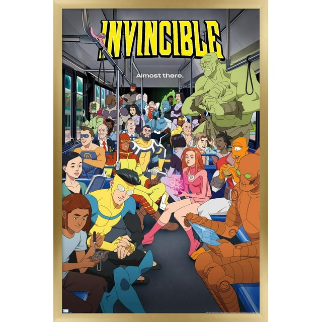 Invincible: Season 2 - Bus One Sheet Wall Poster, 22.375" x 34" Framed ...