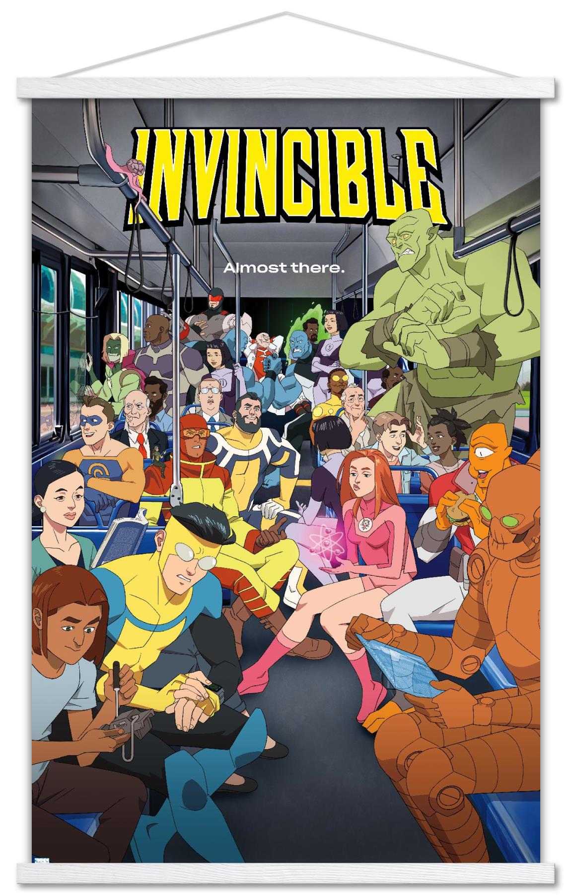 Invincible: Season 2 - Bus One Sheet Wall Poster with Magnetic Frame, 22.375" x 34" - Walmart.com