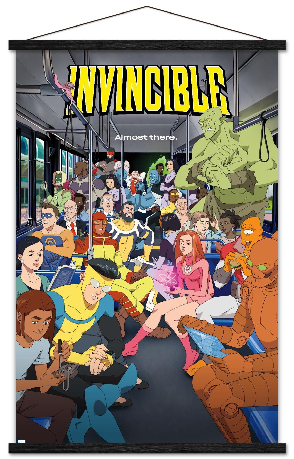 Invincible: Season 2 - Bus One Sheet Wall Poster with Magnetic Frame ...