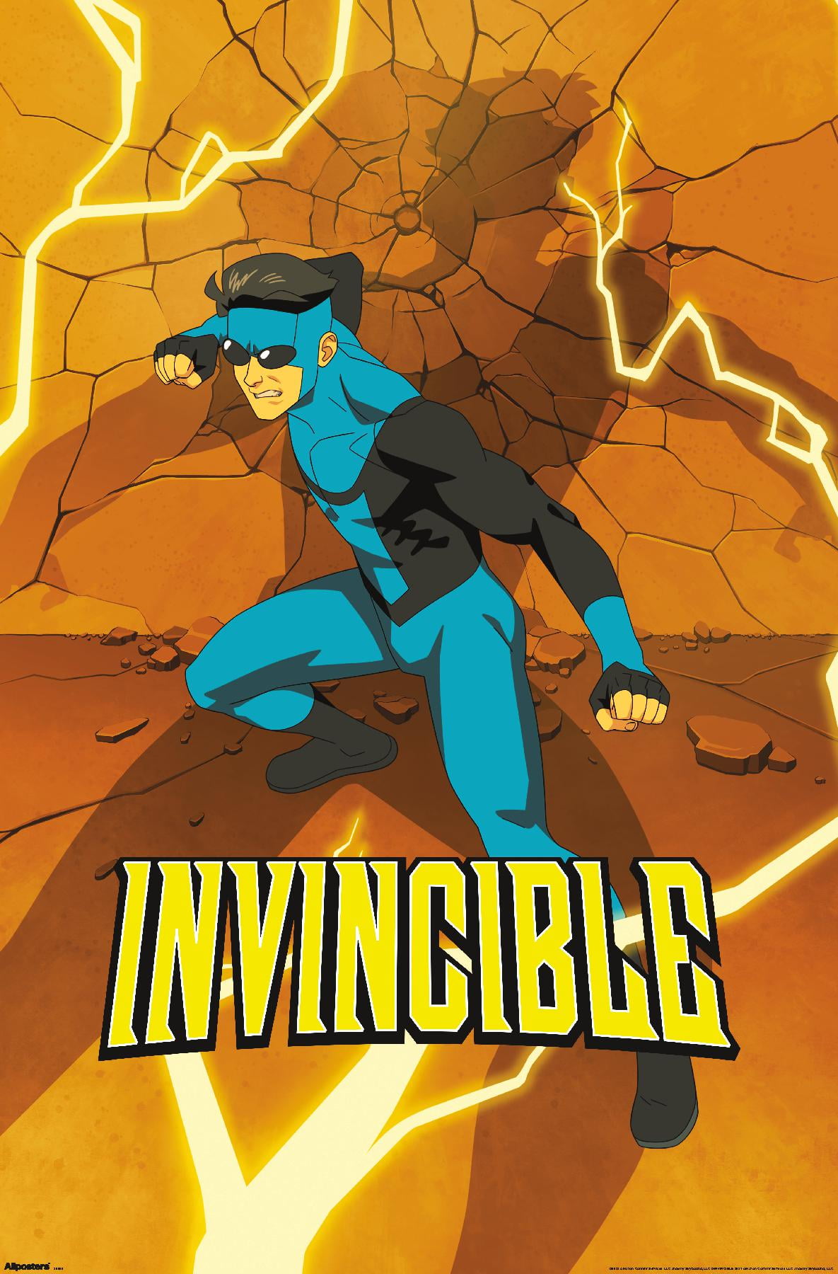 Invincible: Season 3 - Blue Suit Teaser One Sheet Wall Poster, 14.725 ...