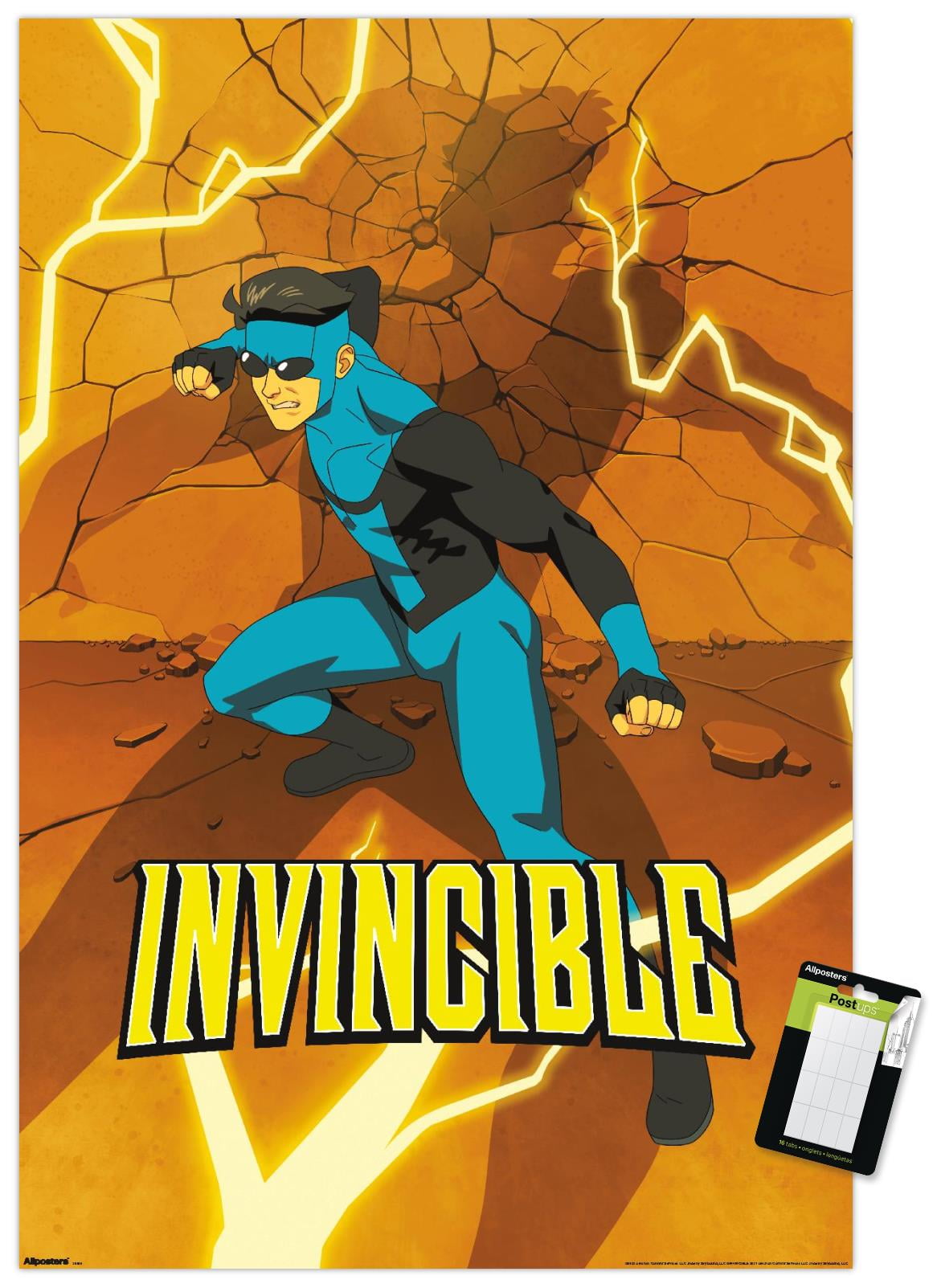 Invincible: Season 3 - Blue Suit Teaser One Sheet Wall Poster, 14.725 ...