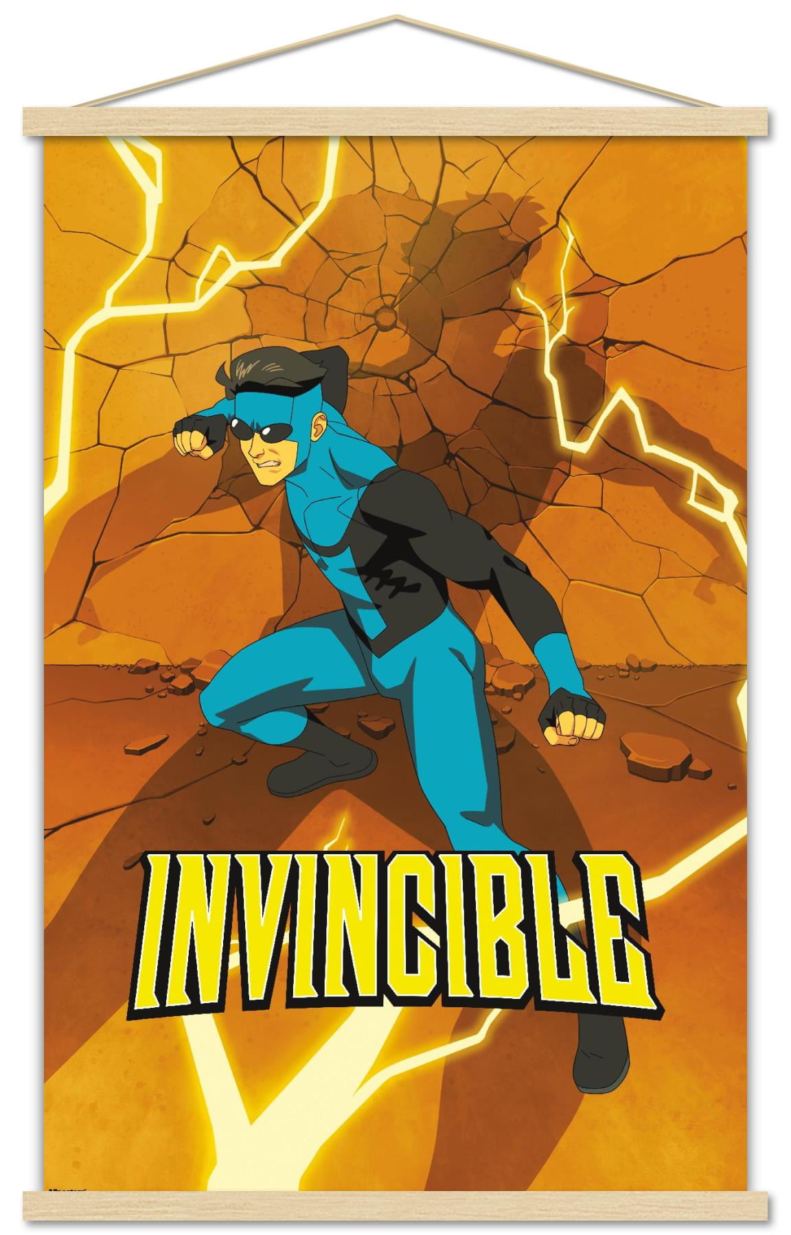 Invincible: Season 3 - Blue Suit Teaser One Sheet Wall Poster with ...