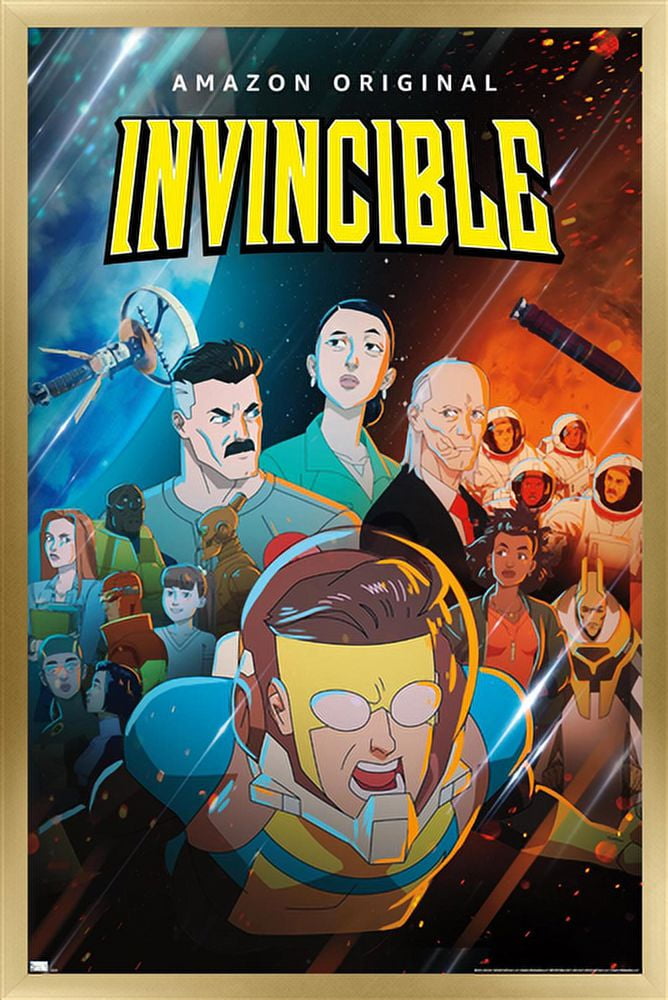 Invincible - Space One Sheet Wall Poster, 14.725" x 22.375" Framed ...