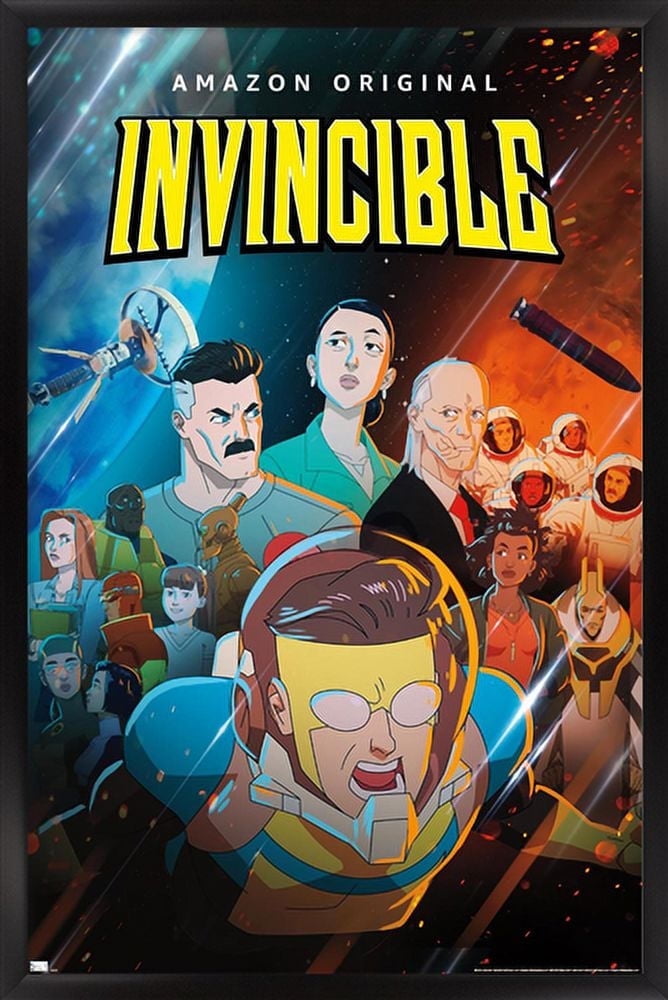Invincible - Space One Sheet Wall Poster, 14.725" x 22.375" Framed ...