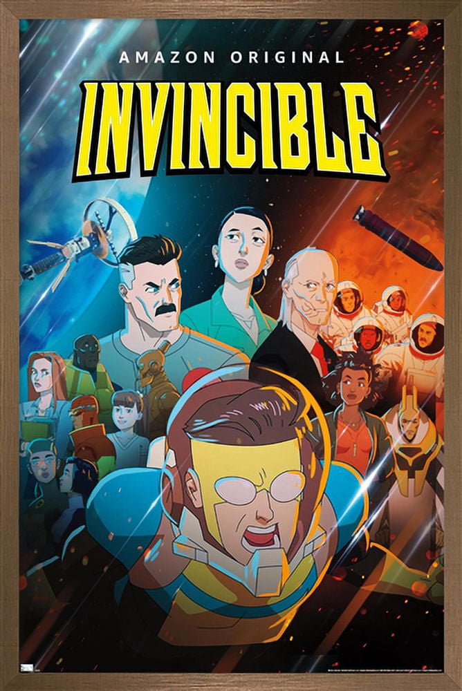 Invincible - Space One Sheet Wall Poster, 22.375" x 34" Framed ...