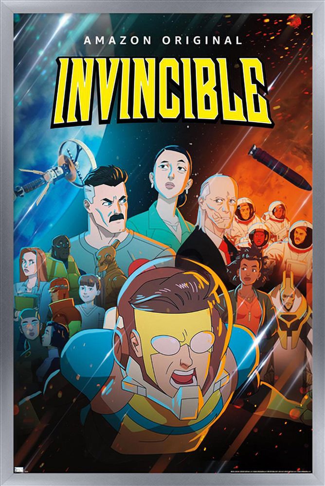 Invincible - Space One Sheet Wall Poster, 22.375" x 34" Framed ...