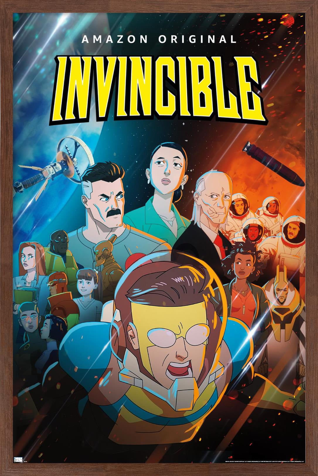 Invincible - Space One Sheet Wall Poster, 22.375" x 34" Framed ...