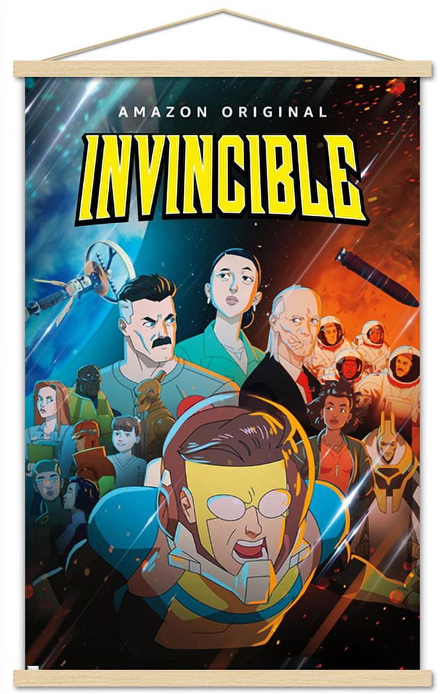 Invincible - Space One Sheet Wall Poster with Magnetic Frame, 22.375" x ...
