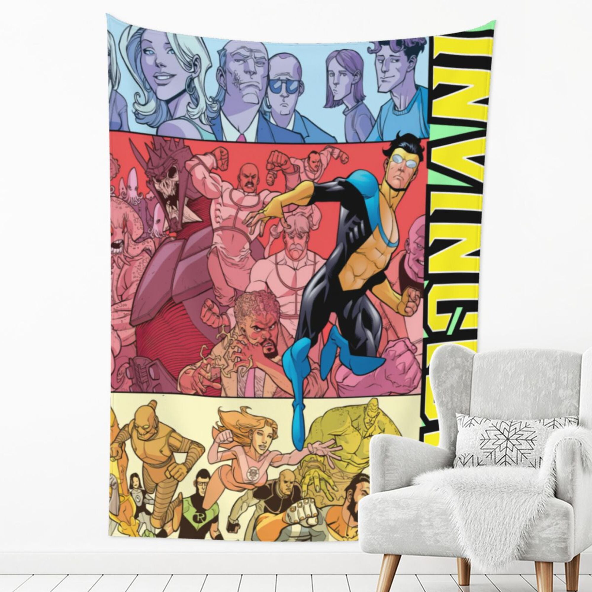 Invincible Tapestry Aesthetic Cute Room Decor Tapestry Birthday ...