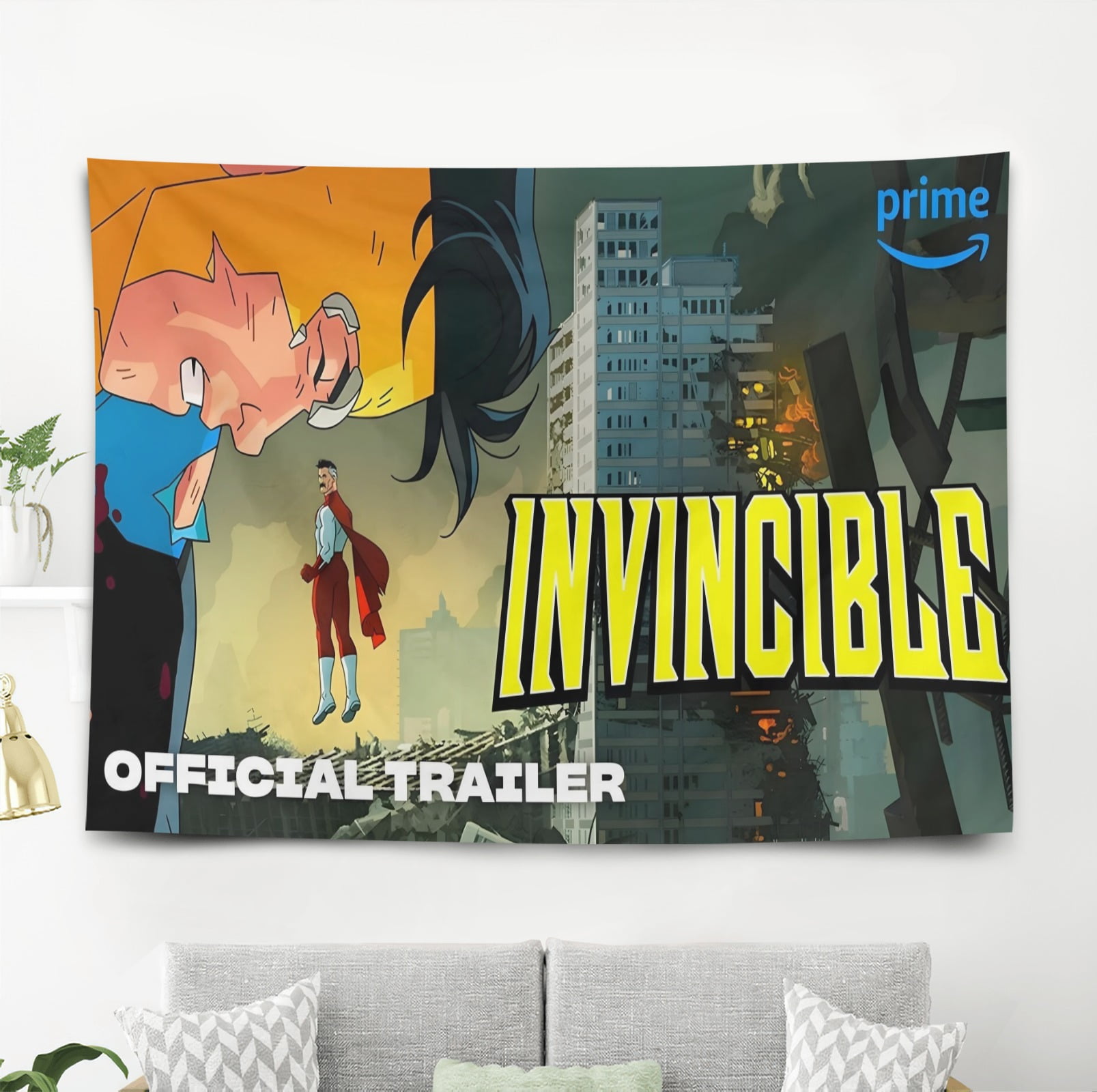 Invincible-Theme Anti-pilling Tapestry Gift Wall Hanging Backdrop for ...