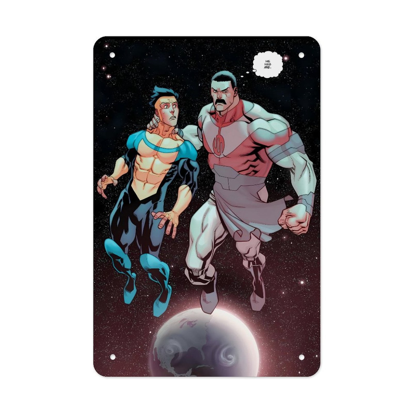 Invincible Wall Hanging Decorations Folding-edge Iron Sheet Paintings ...