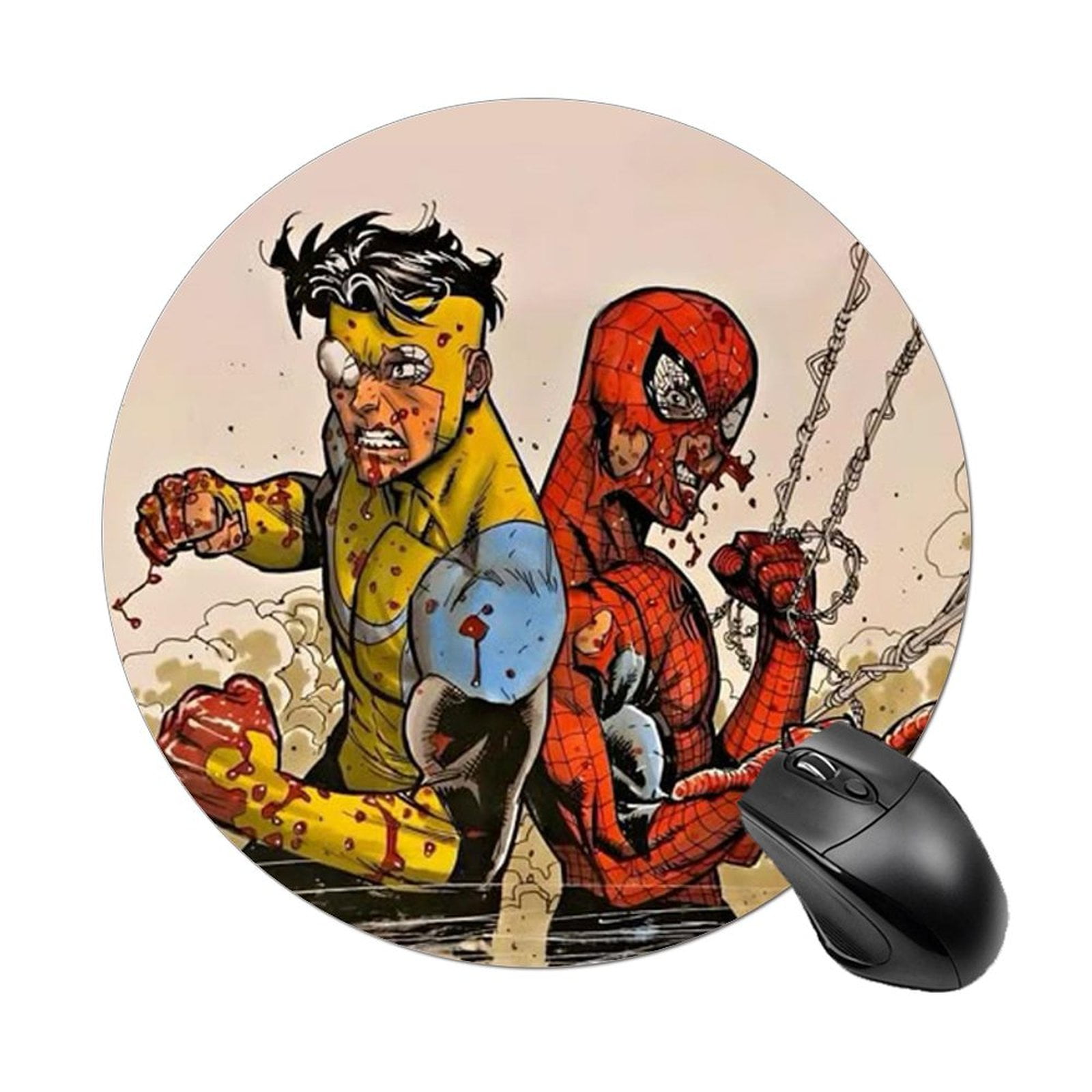 Invincible Wicked Round Mouse Pad 7.8 x 7.8 Inch, Waterproof Non-Slip ...
