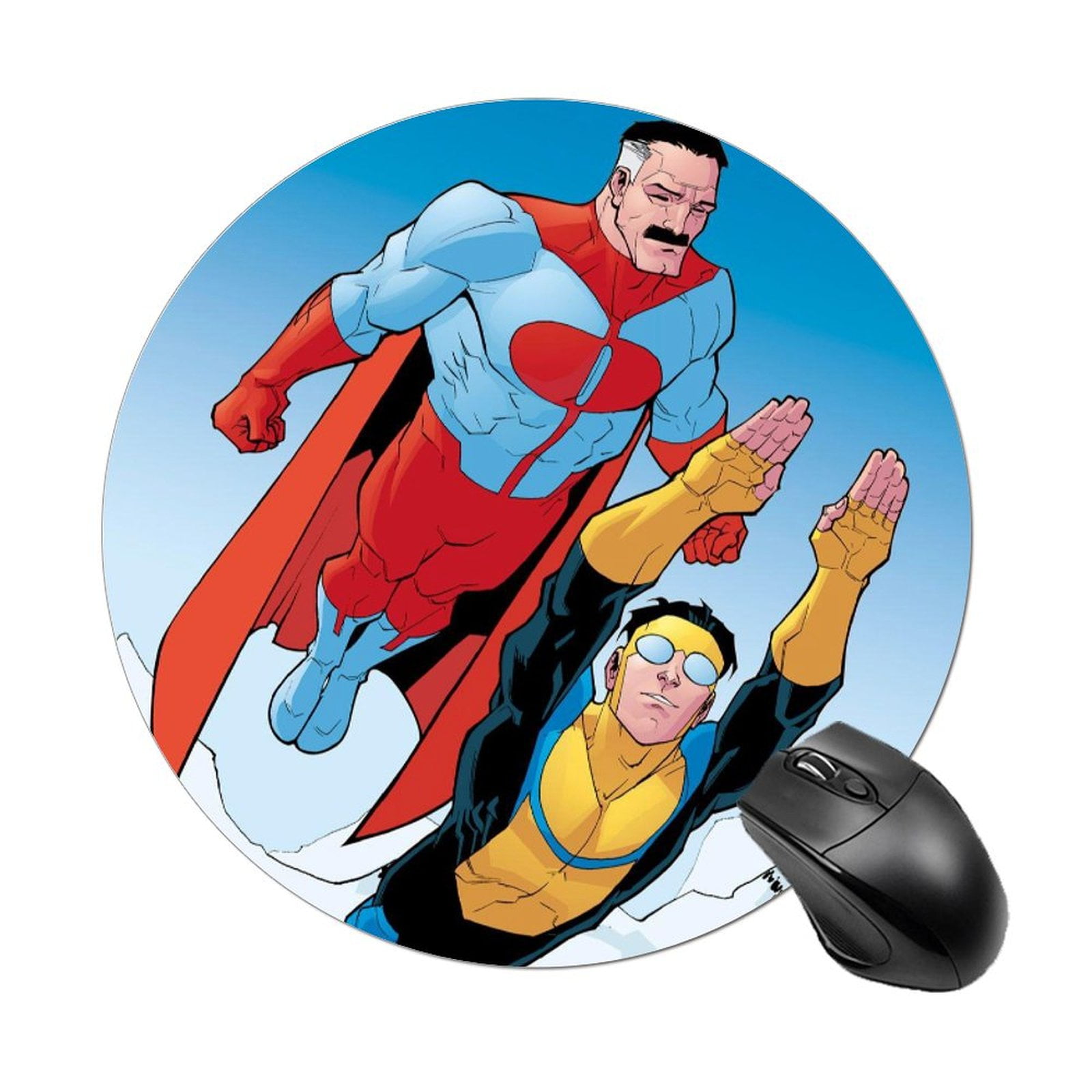 Invincible Wicked Round Mouse Pad 7.8 x 7.8 Inch, Waterproof Non-Slip ...