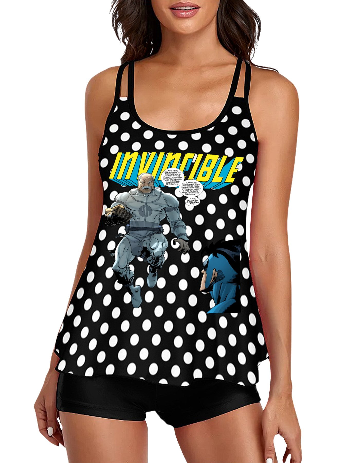 Invincible Women's Two-Piece Detachable Bra And Panties Swimsuit Set Swimsuit With Sexy And Form ...