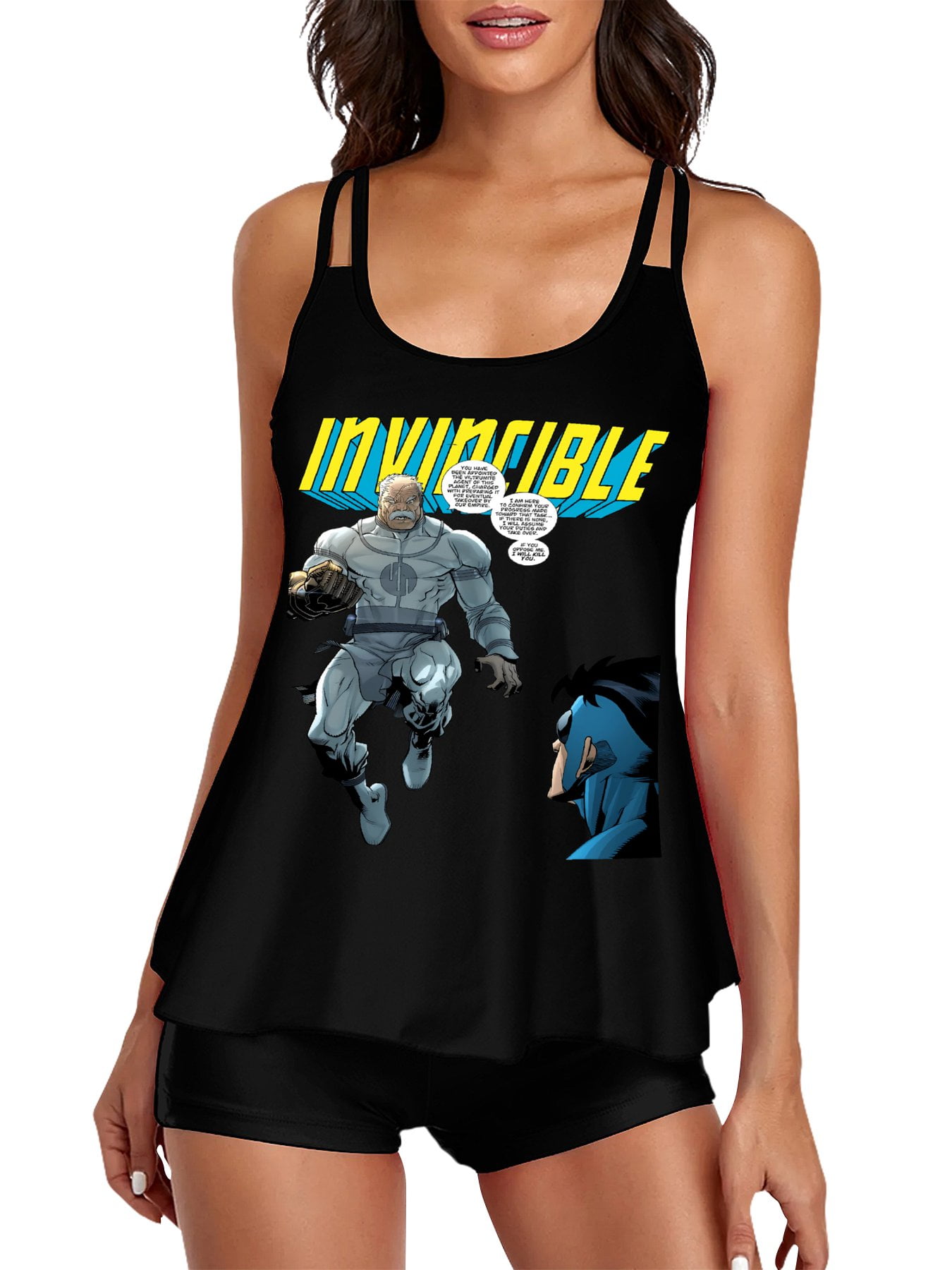 Invincible Women's Two-Piece Detachable Bra And Panties Swimsuit Set Swimsuit With Sexy And Form ...