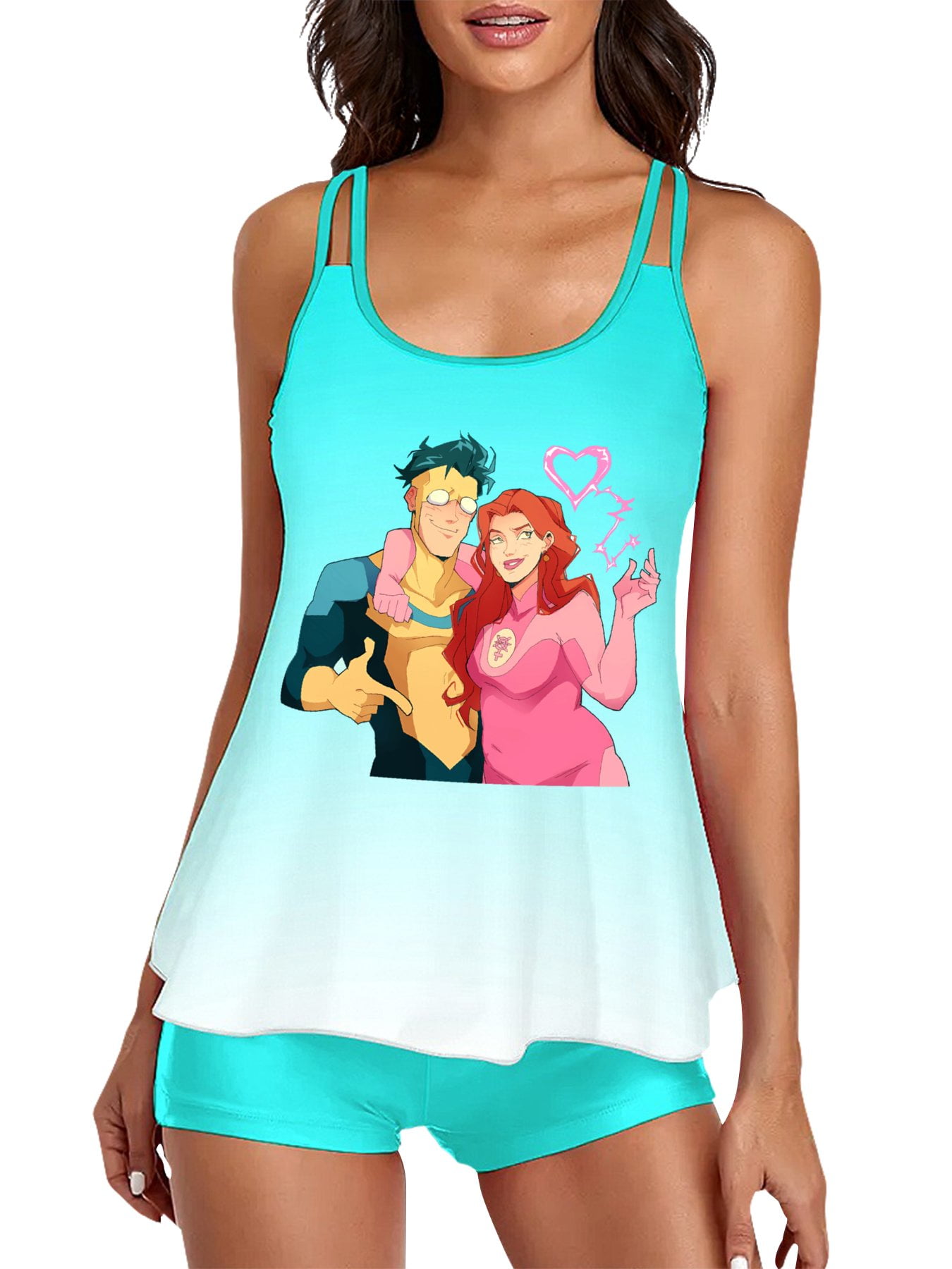 Invincible Women's Two-Piece Detachable Bra And Panties Swimsuit Set Swimsuit With Sexy And Form ...