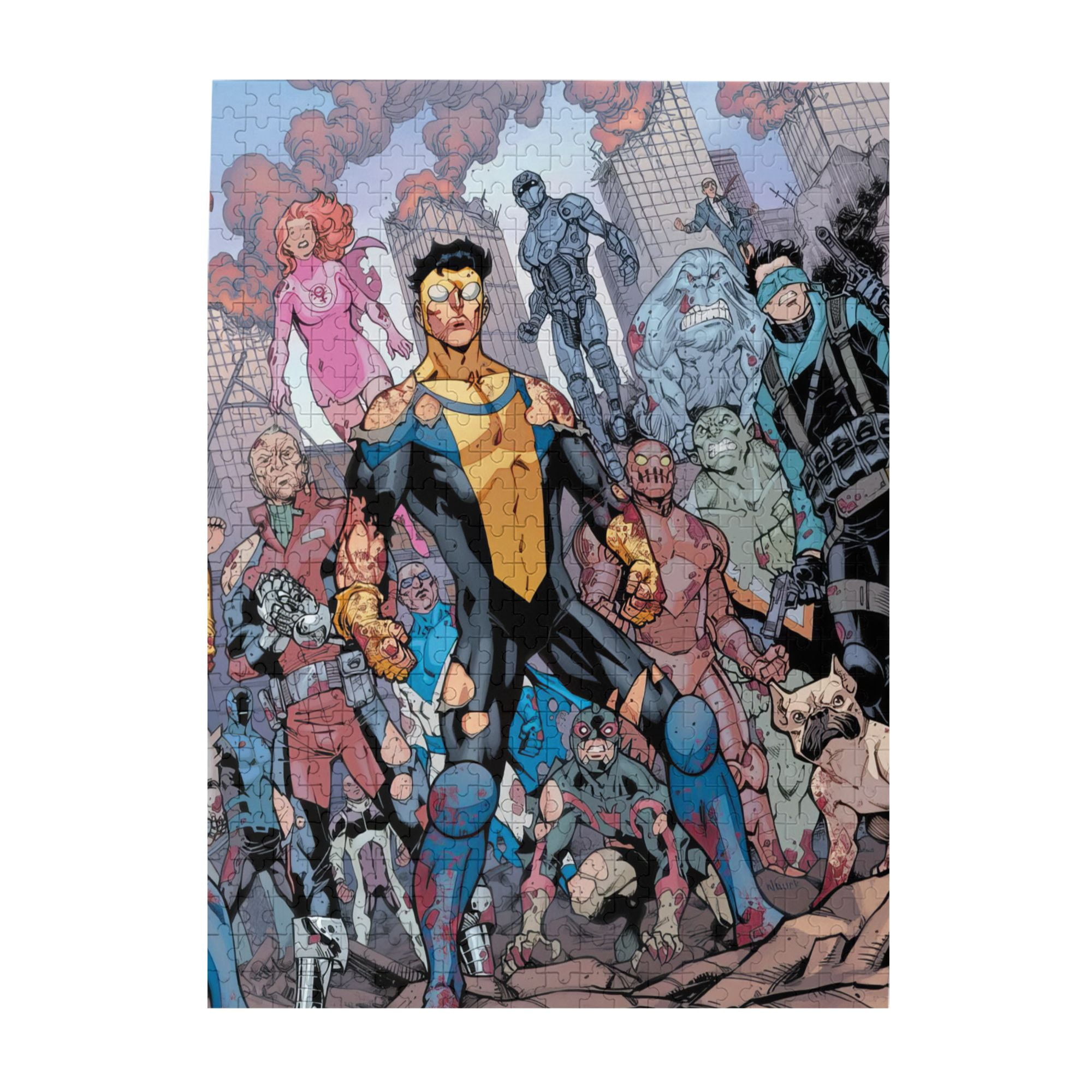 Invincible Wooden Puzzle 500 PCS in Plastic Box, DIY Jigsaw Puzzle for ...