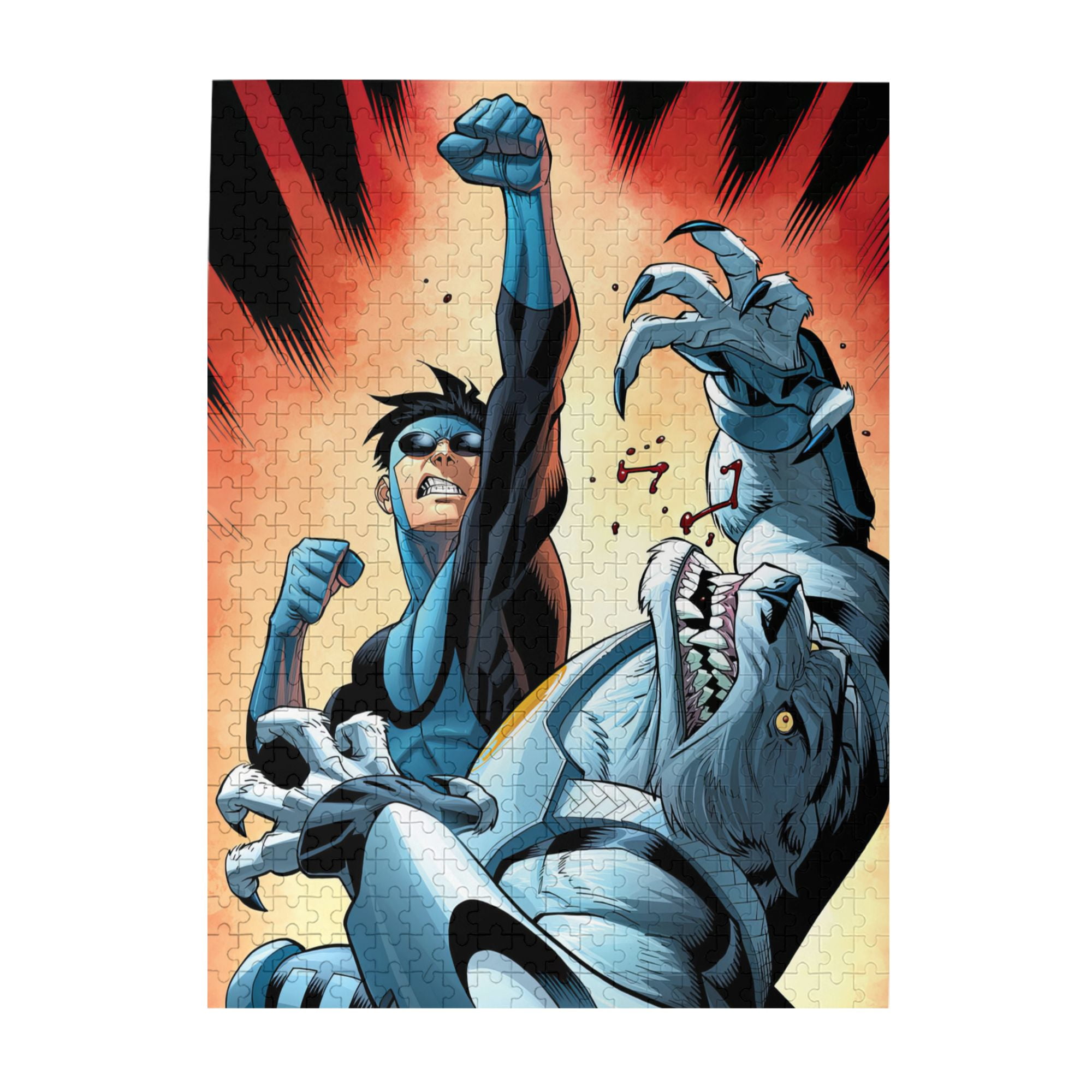 Invincible Wooden Puzzle 500 PCS in Plastic Box, DIY Jigsaw Puzzle for ...