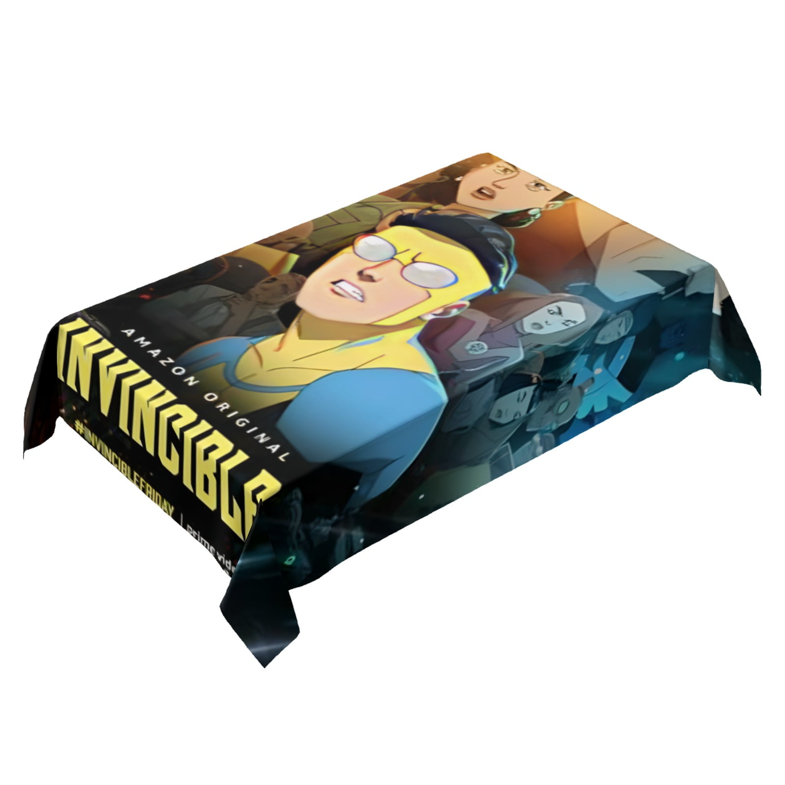 Invincible square tablecloth has an iconic print, fits most tables, and ...